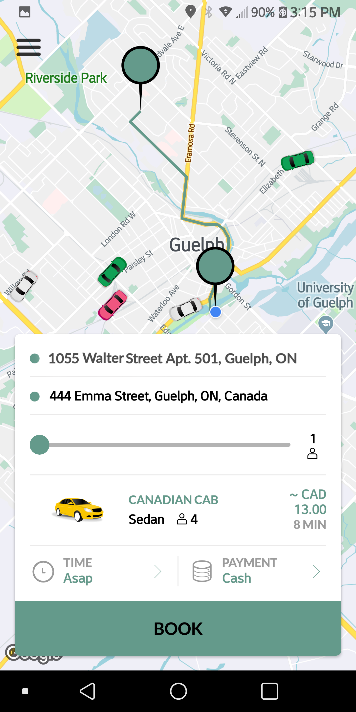 Canadian Cab App - Canadian Cab