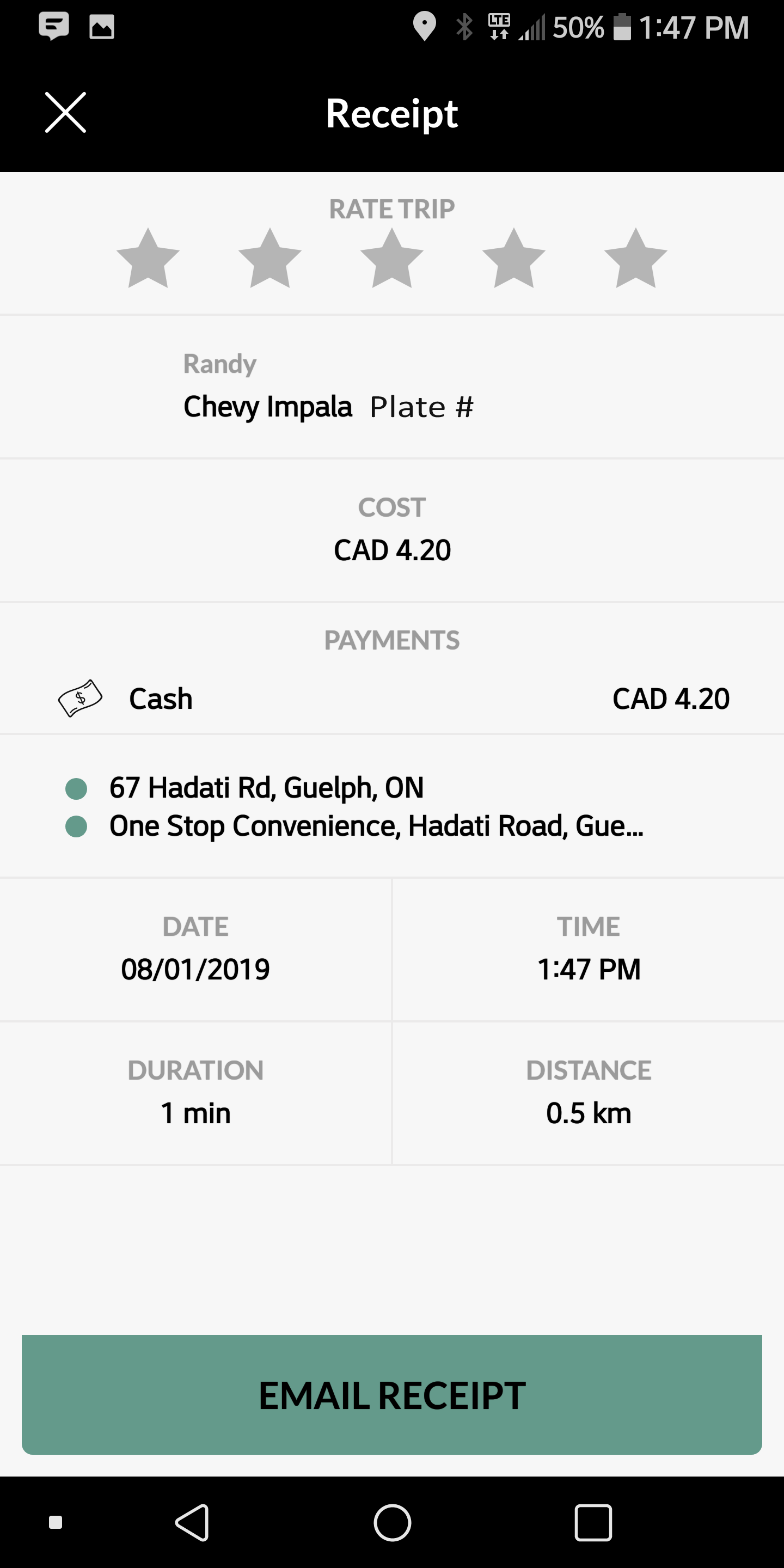 Canadian Cab App - Canadian Cab